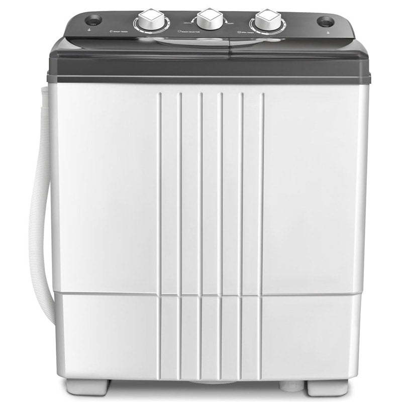 Portable Washing Machine Twin Tub Washer Spin Dryer Combo with Drain H ...