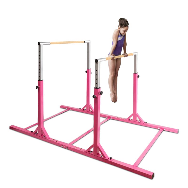 Kids Double Horizontal Bars Gymnastic Training Parallel Bars Adjustabl ...