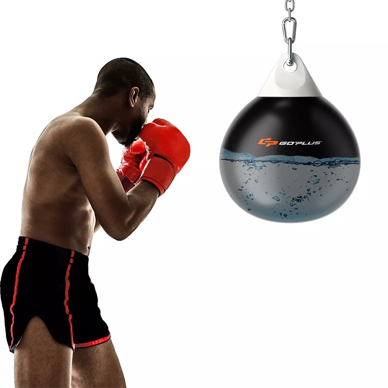 18" Water Aqua Punching Bag, 110LBS Heavy Bag with Adjustable Metal Ch ...
